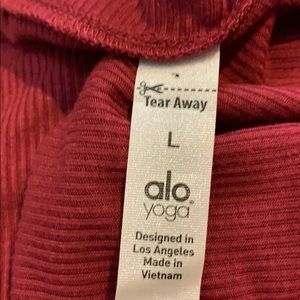 ALO Yoga | Tops | Alo Heat Wave Red Velvet Tank Muscle Nwt | Poshmark